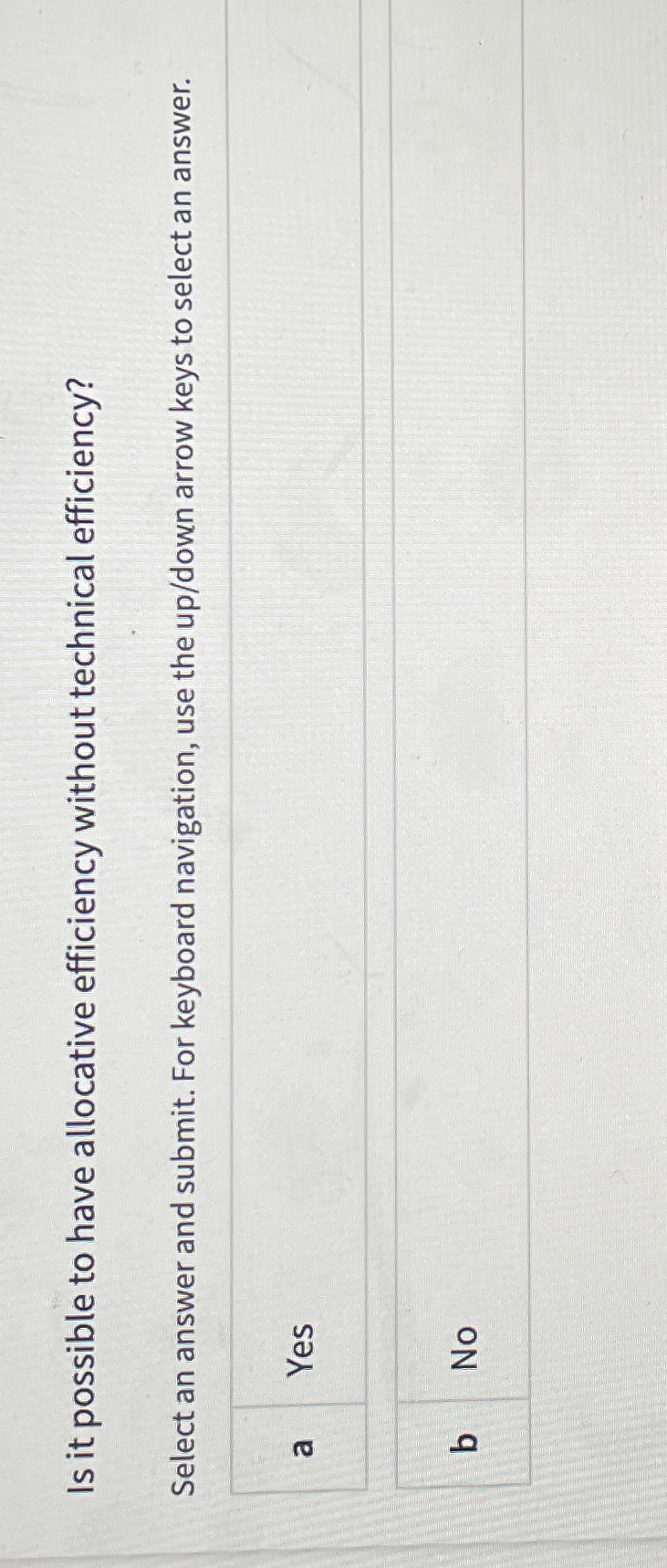 Solved Is it possible to have allocative efficiency without | Chegg.com