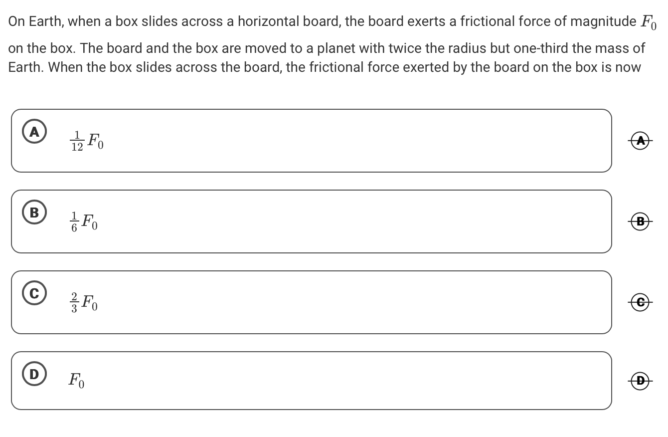 Solved On Earth, when a box slides across a horizontal | Chegg.com
