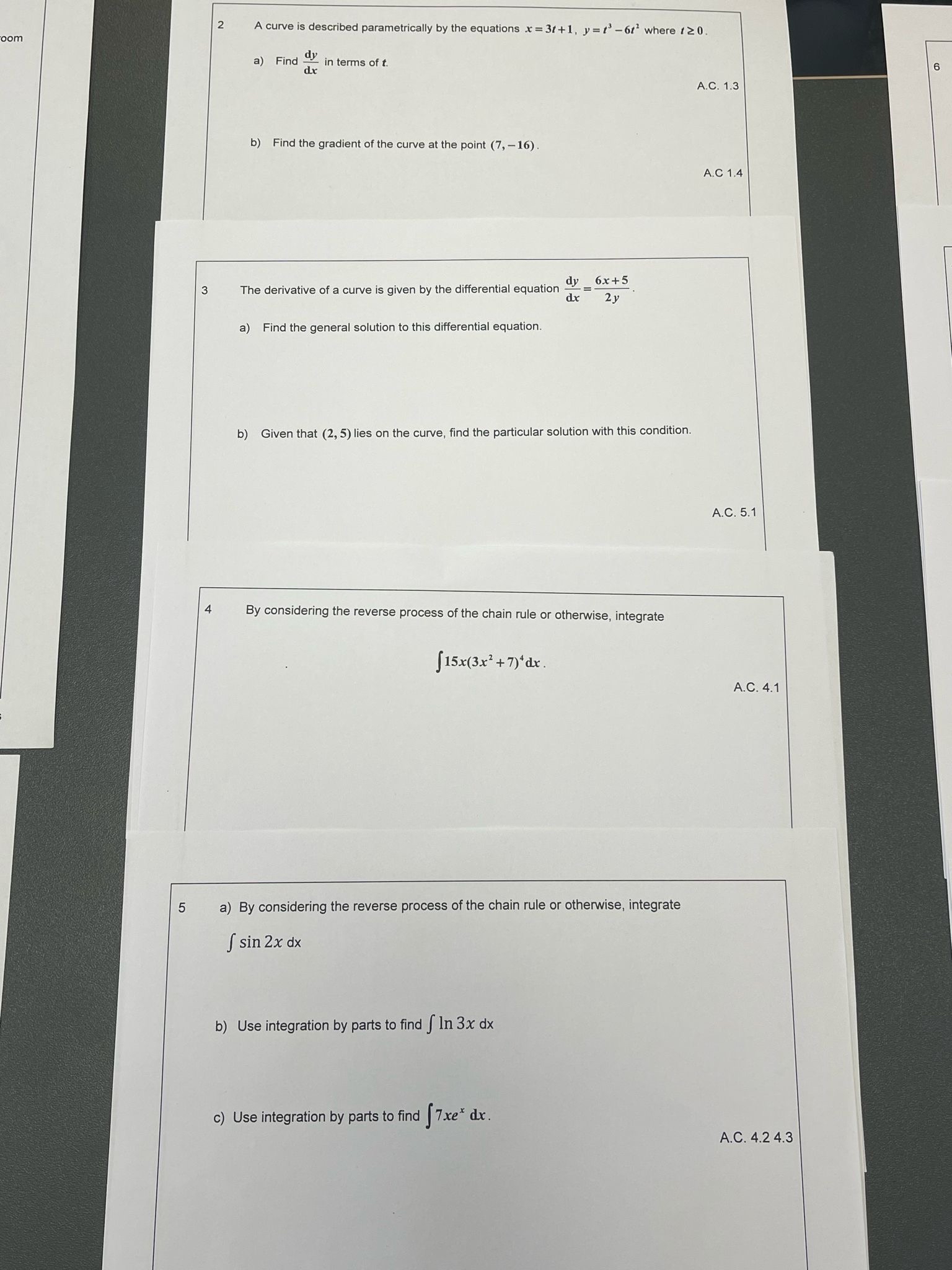 Solved 2 ﻿A curve is described parametrically by the | Chegg.com