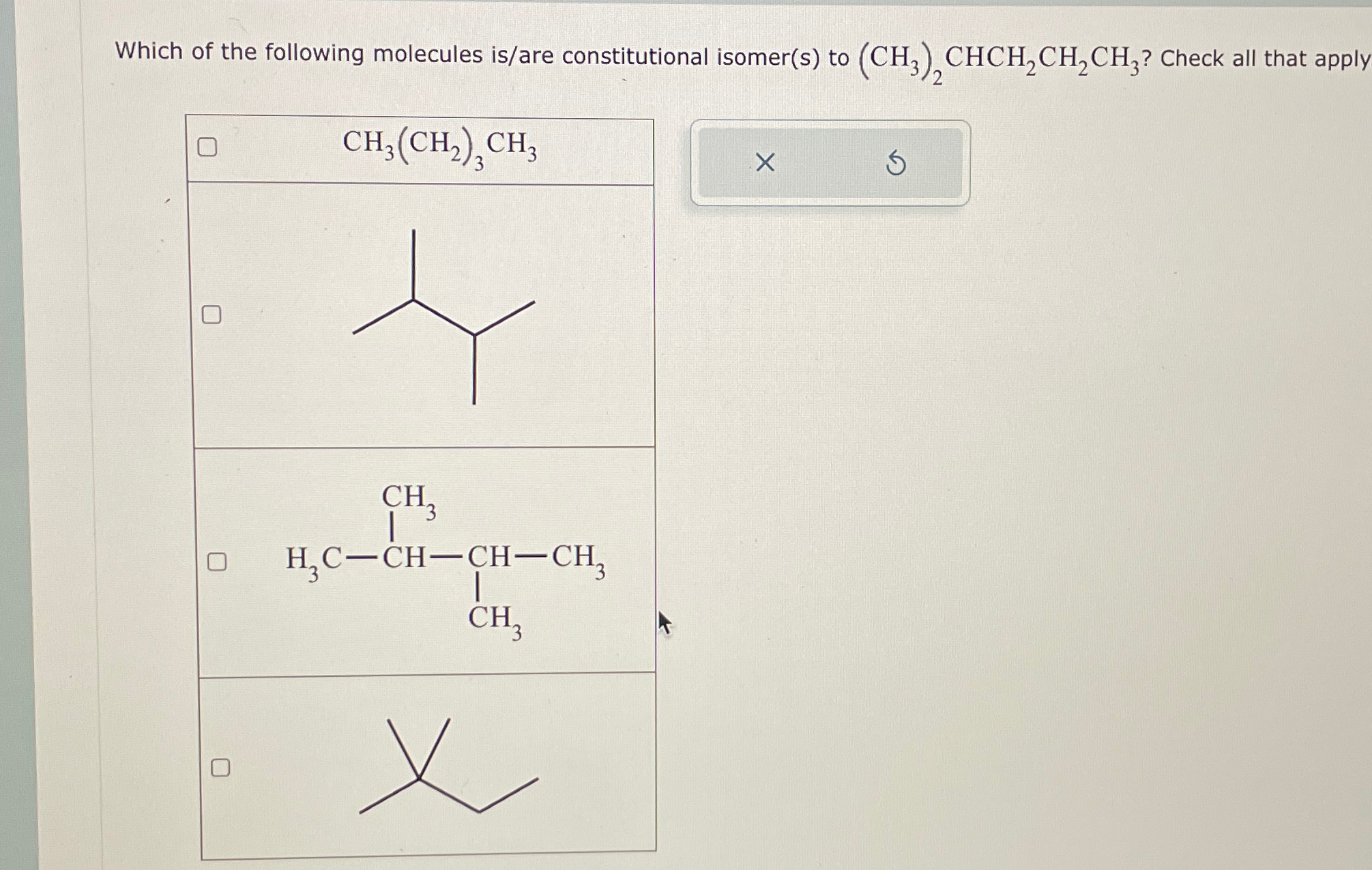 Solved Which of the following molecules is/are | Chegg.com