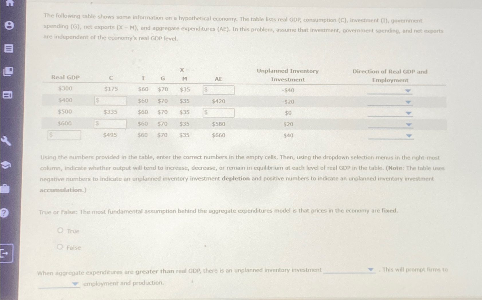 Solved The following table shows some information on a | Chegg.com