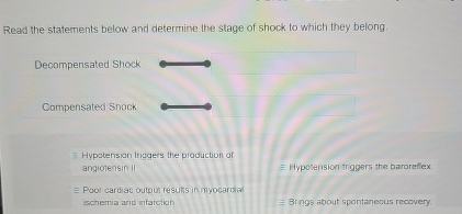Solved Read the statements below and determine the stage of | Chegg.com