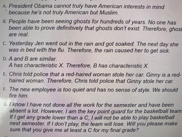 - V 1 - > Bad Reasons Fallacy Masked Man Fallacy | Chegg.com