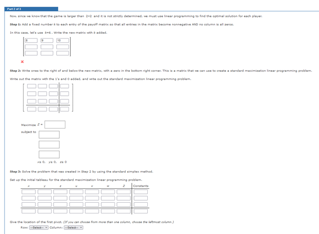 Solved Nem since we knew that the game is larger than 2 "2 | Chegg.com