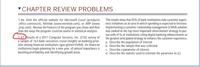 Solved CHAPTER REVIEW PROBLEMS 1.46 Visit the official | Chegg.com