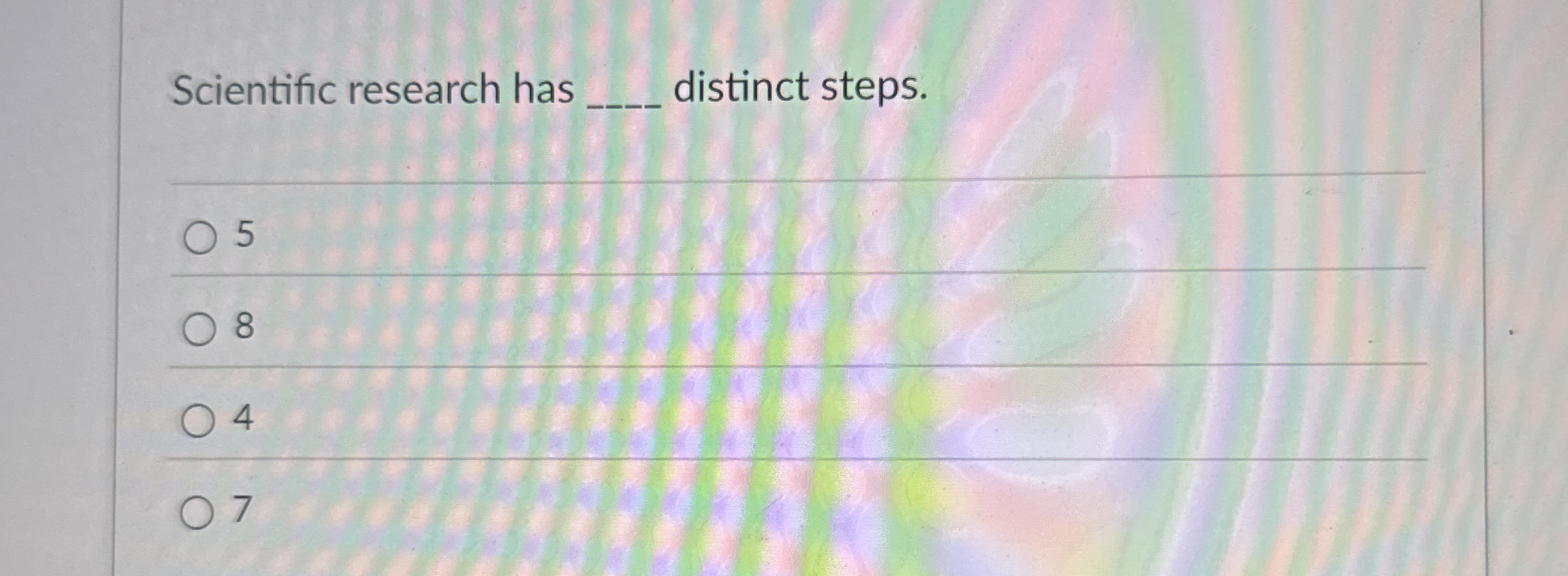 Solved Scientific research has q, ﻿distinct steps.5847 | Chegg.com