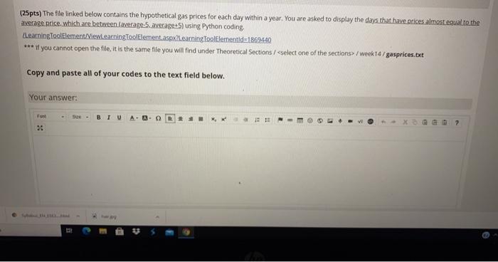Solved (25pts) The file linked below contains the | Chegg.com