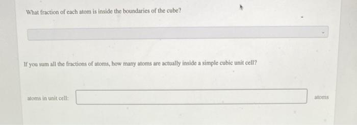 Solved Consider The Simple Cubic Primitive Cubic Unit Cell