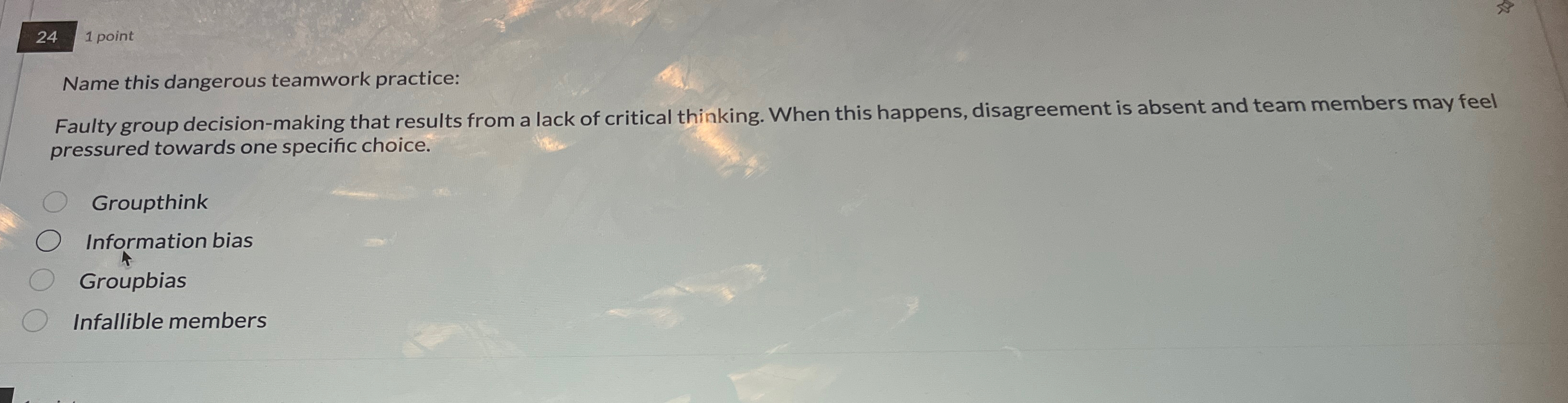Solved 241 ﻿pointName this dangerous teamwork | Chegg.com
