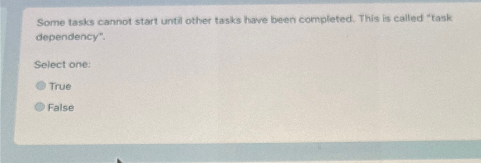 Solved Some tasks cannot start until other tasks have been | Chegg.com