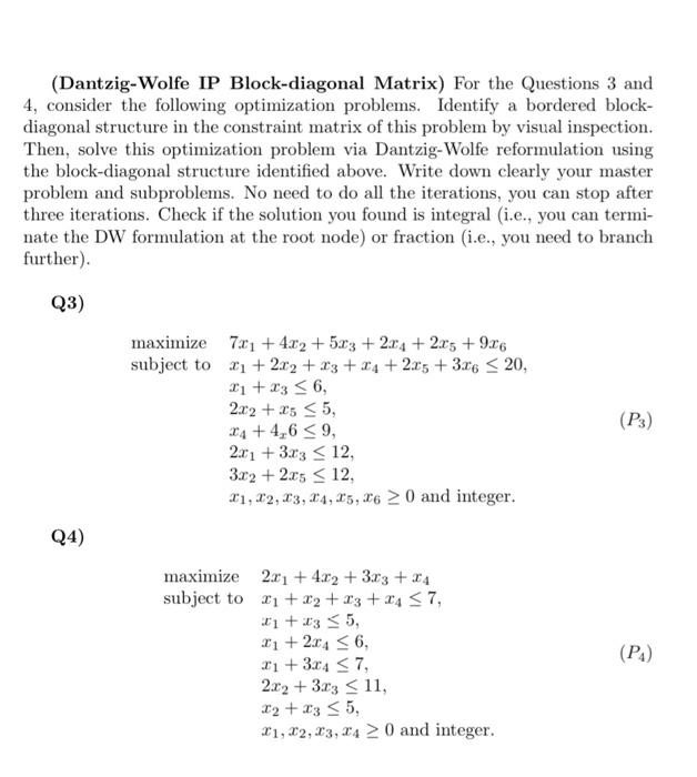 Solved For the Questions 3 and 4, consider the following | Chegg.com