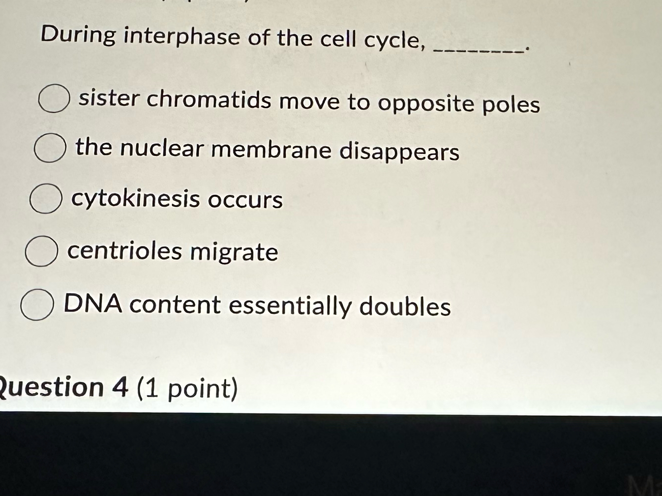 Solved During interphase of the cell cycle,sister chromatids | Chegg.com