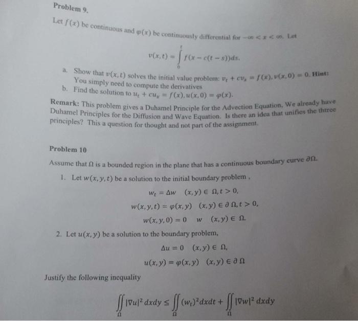 Solved Problem 7. Let n be bounded region in the xy plane | Chegg.com