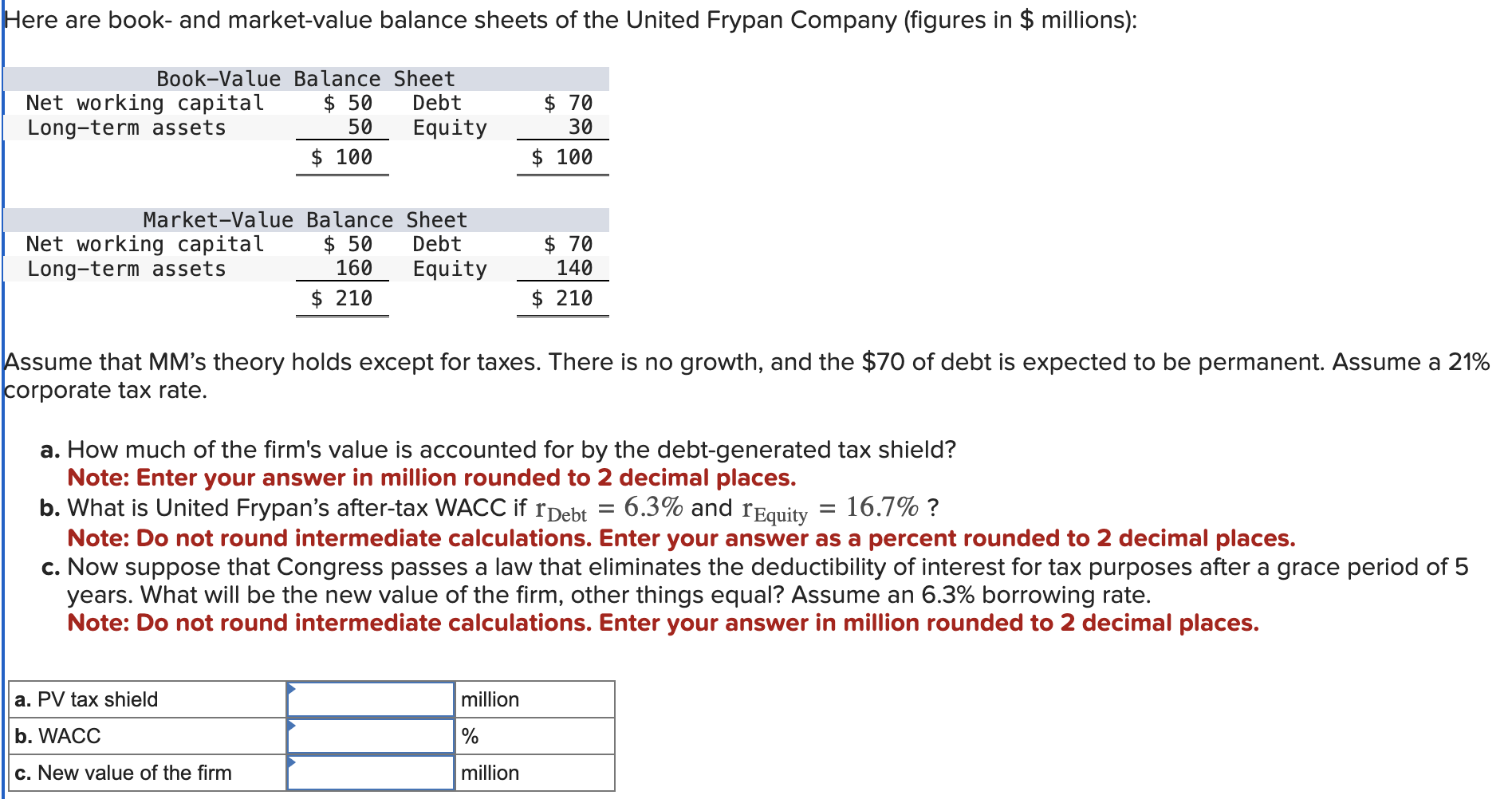 Solved Here are book- ﻿and market-value balance sheets of | Chegg.com