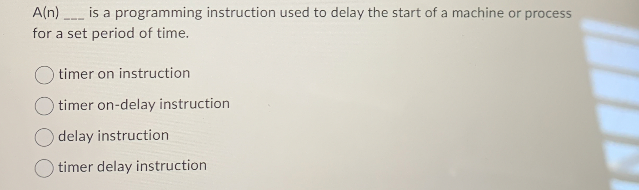 High Quality SOLUTION A(n) q, ﻿is a programming instruction used to ...