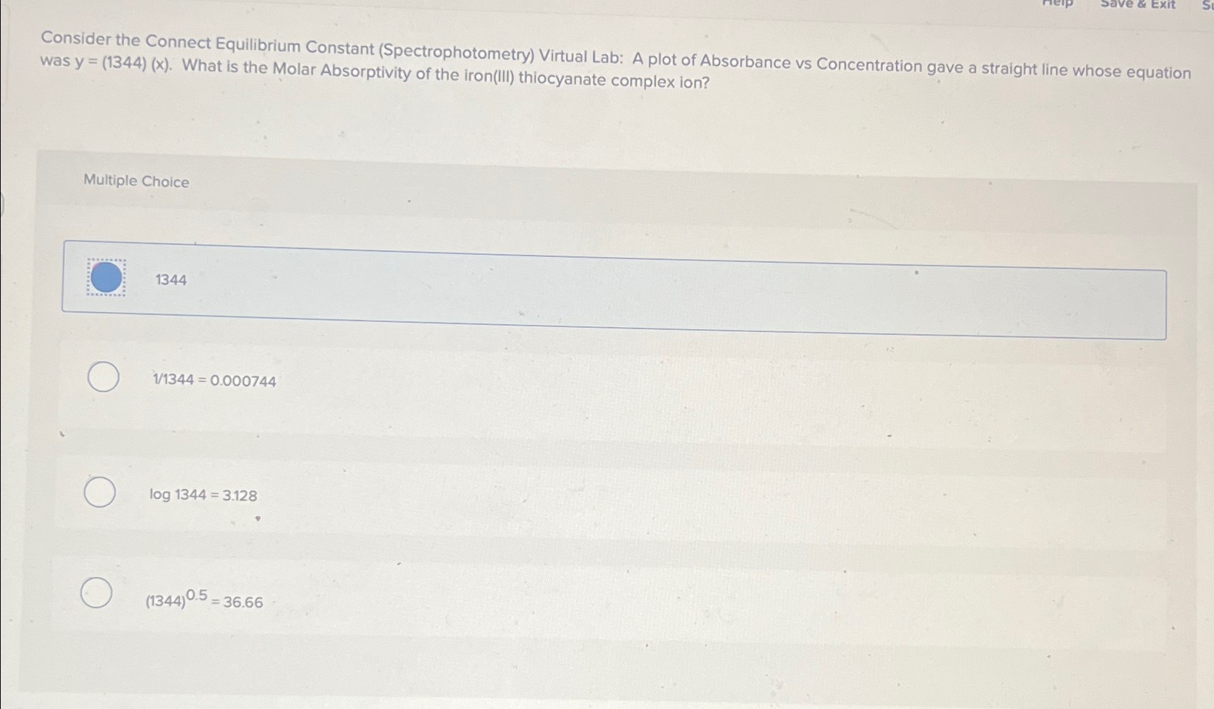 Solved Consider the Connect Equilibrium Constant | Chegg.com