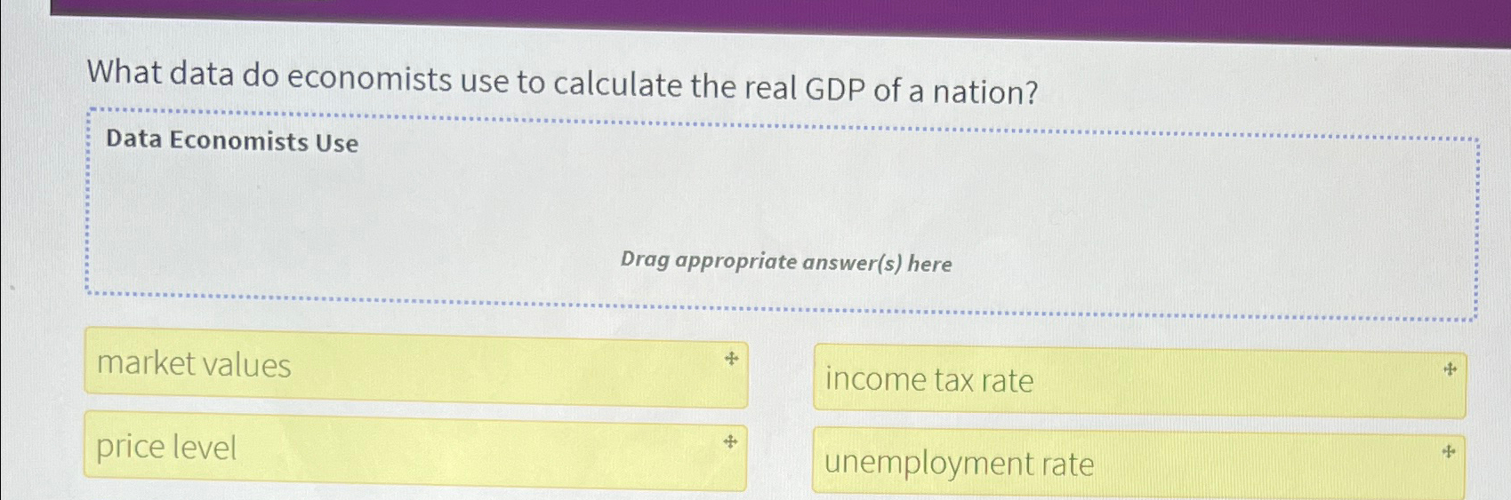 Solved What data do economists use to calculate the real GDP | Chegg.com