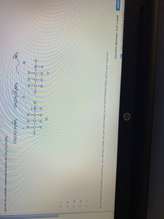 Solved Identify the partially condensed structure for | Chegg.com