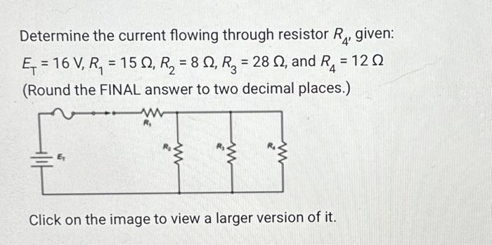 Solved Determine the current flowing through resistor R4′ | Chegg.com
