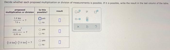 Solved Decide whether each proposed multiplication or | Chegg.com