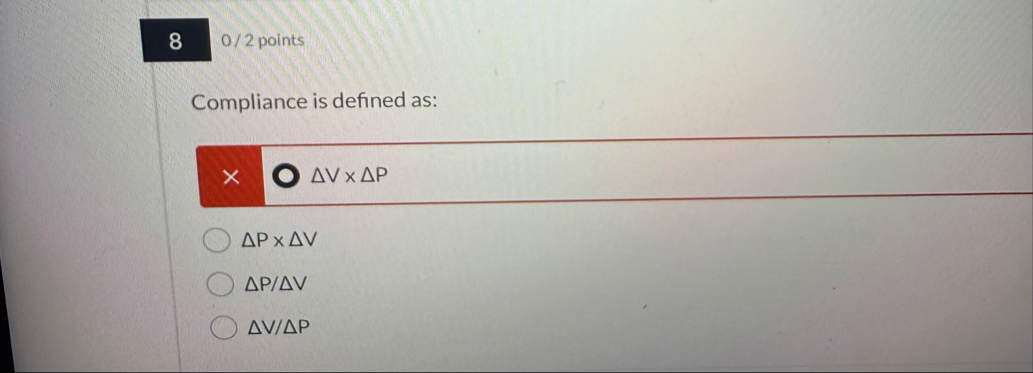 Solved 8 0/2 ﻿pointsCompliance is defined | Chegg.com