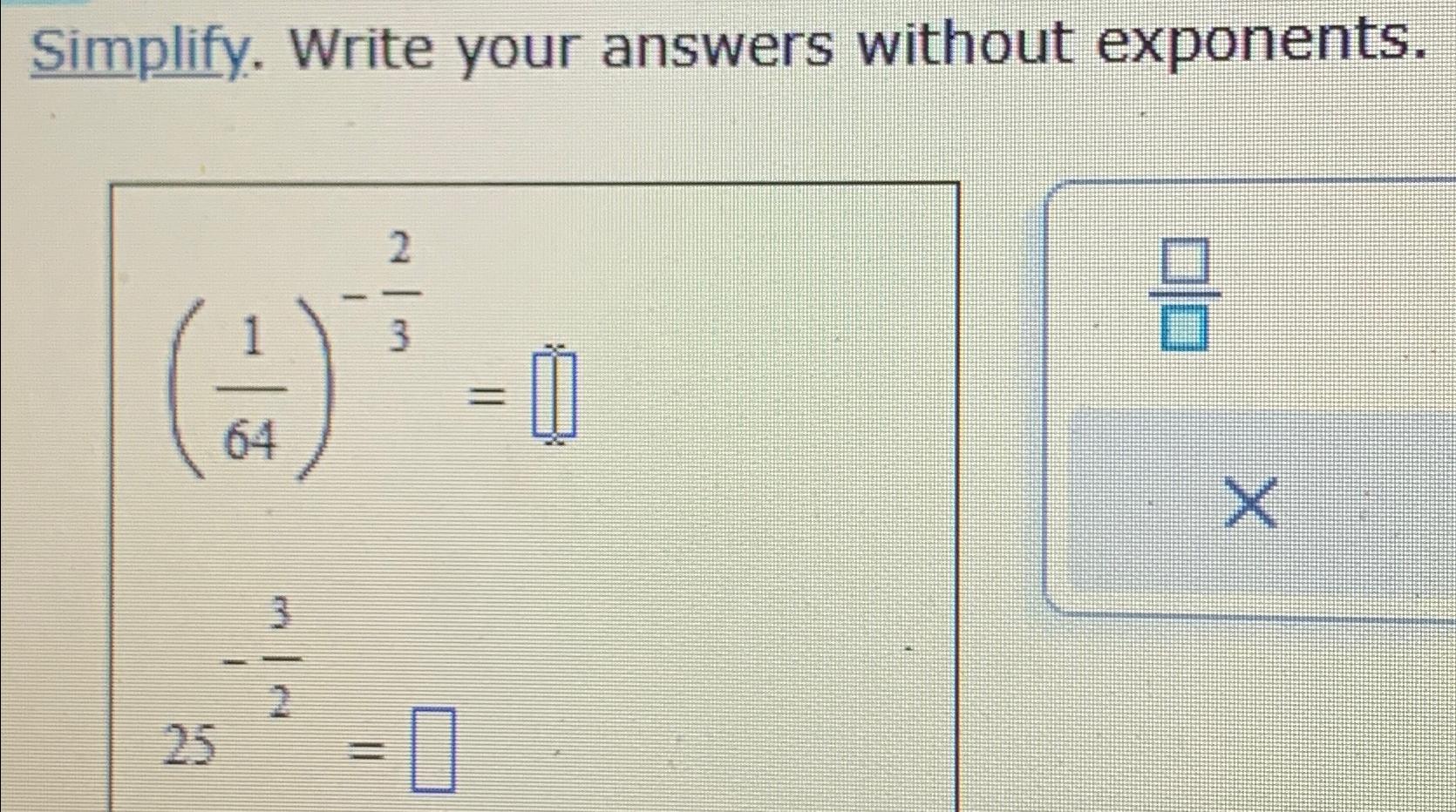 Solved Simplify. Write your answers without | Chegg.com
