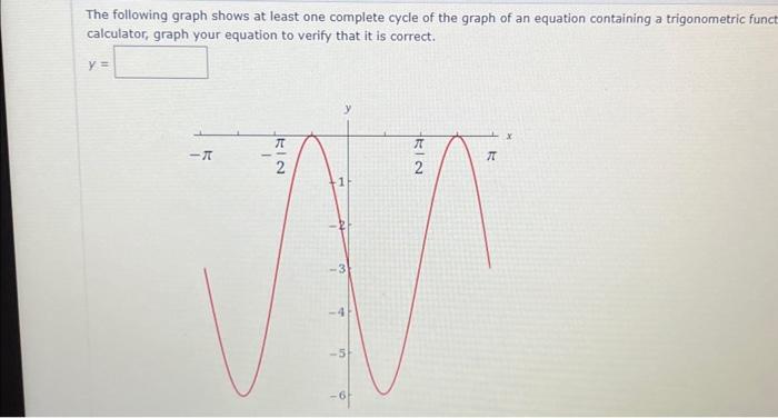 Solved The following graph shows at least one complete cycle | Chegg.com