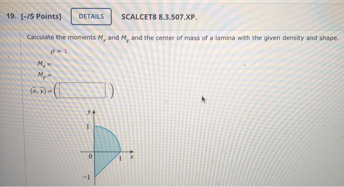 Solved 19. [-15 Points) DETAILS SCALCET8 8.3.507.XP. | Chegg.com Solved 19. [-15 Points) DETAILS SCALCET8 8.3.507.XP. | Chegg.com
