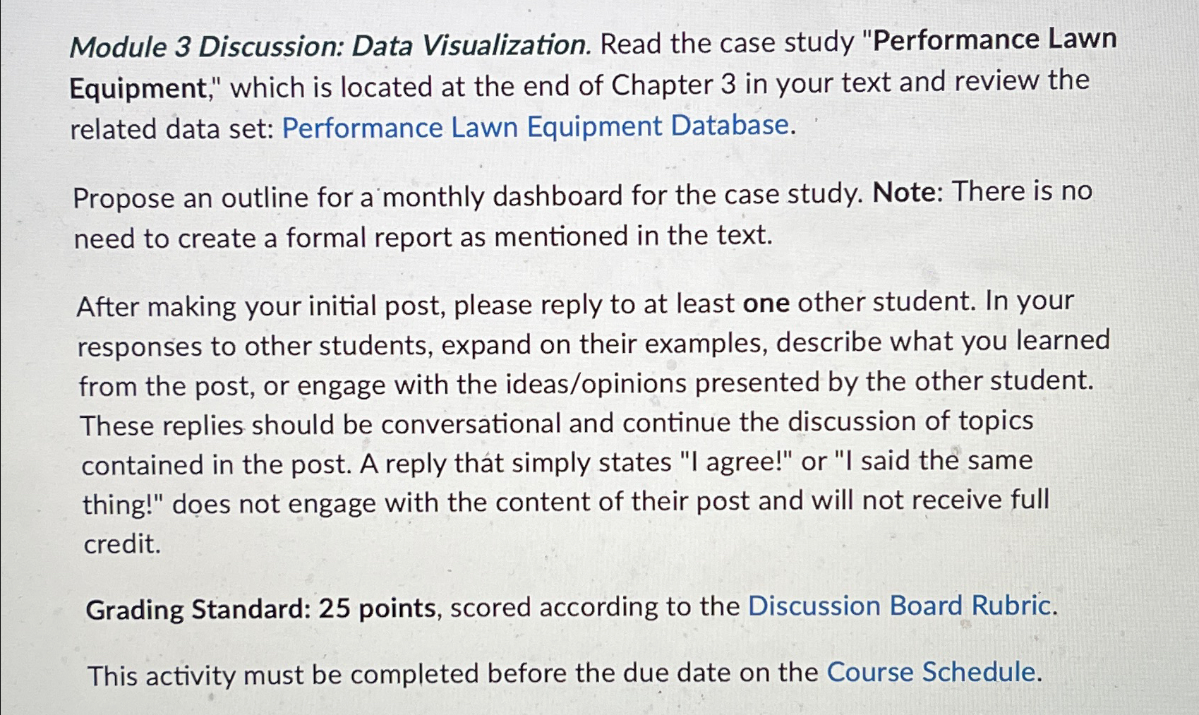 Solved Module 3 ﻿Discussion: Data Visualization. Read the | Chegg.com