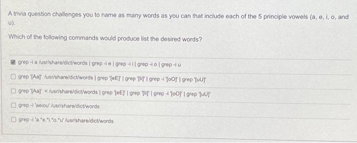 Solved A trivia question challenges you to name as many | Chegg.com