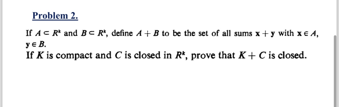 Solved Please solve with details for real analysis Problem | Chegg.com