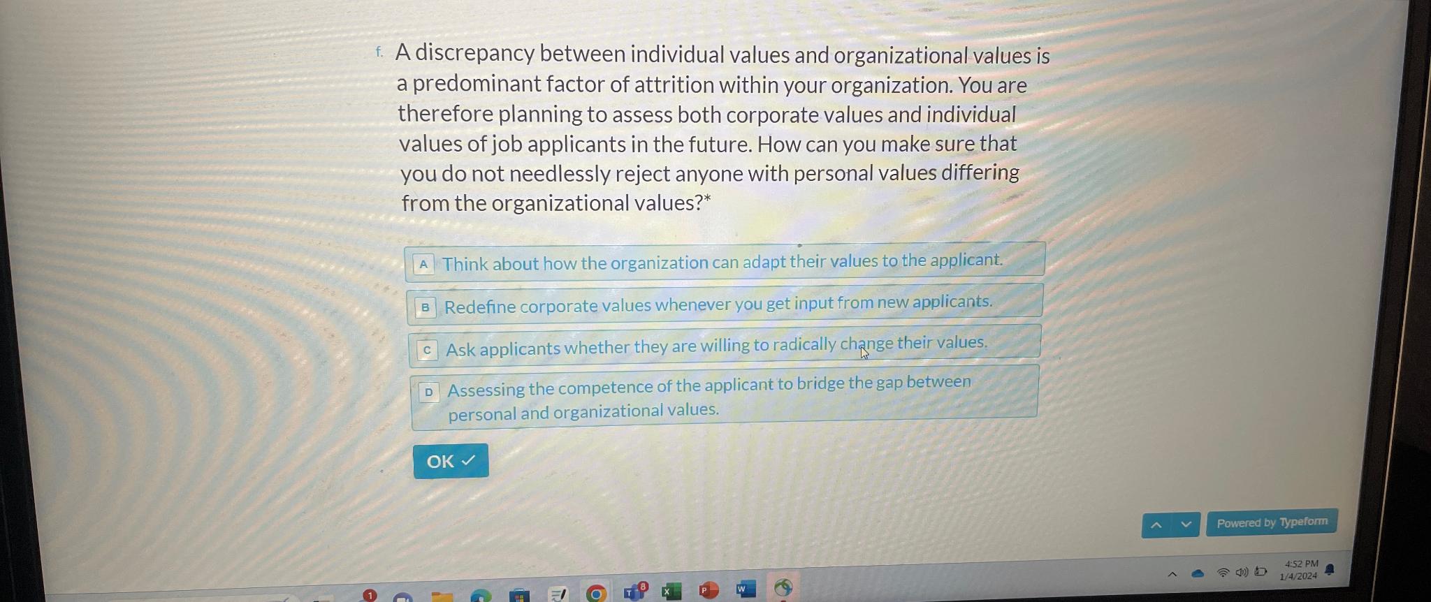 Solved f. ﻿A discrepancy between individual values and | Chegg.com
