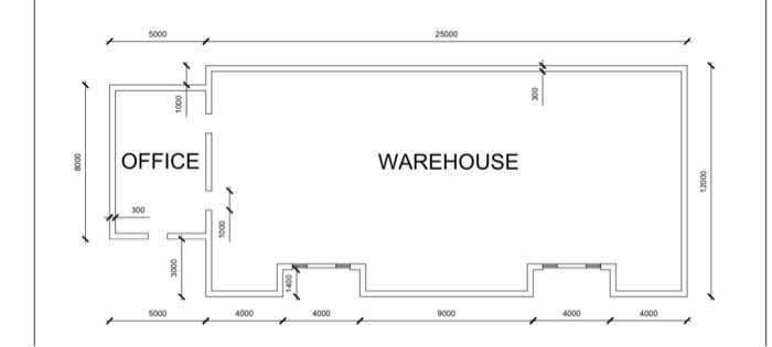 Solved please calculate GLA(Gross Lettable Area) for this | Chegg.com