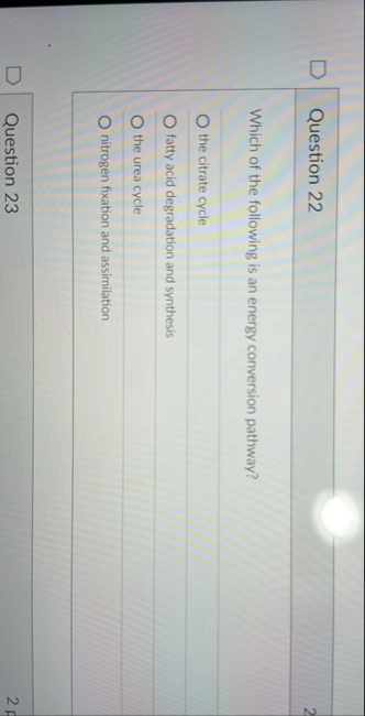 Solved Question 22Which of the following is an energy | Chegg.com