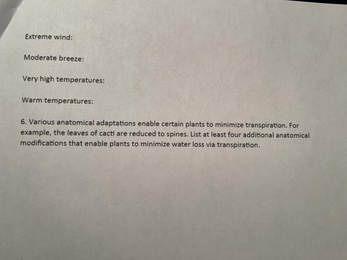 Solved Extreme wind: Moderate breeze: Very high | Chegg.com