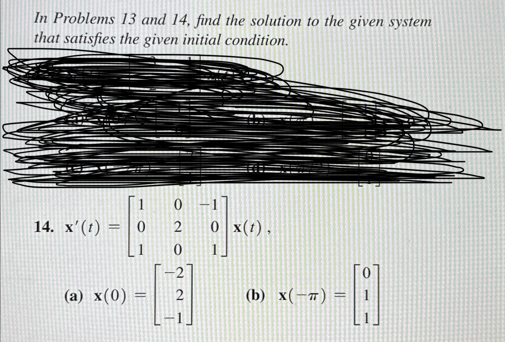Solved In Problems 13 ﻿and 14, ﻿find the solution to the | Chegg.com