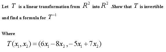Solved Let T is a linear transformation from R2 into R2. | Chegg.com
