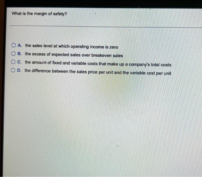 Solved When making outsourcing decisions O A. avoidable | Chegg.com
