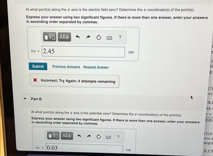 Solved Two point charges, Q1=2.9μC and Q2=−1.4μC, are placed | Chegg.com