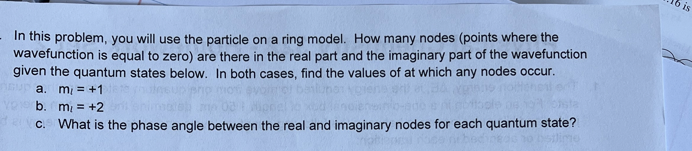 Solved In this problem, you will use the particle on a ring | Chegg.com