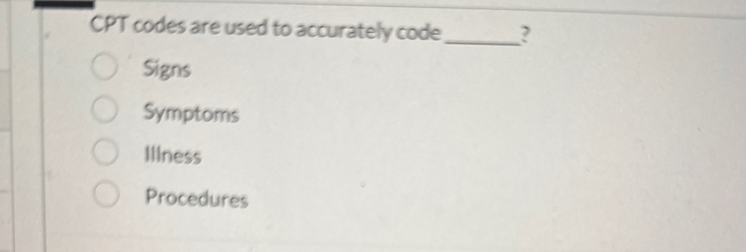 Solved CPT codes are used to accurately | Chegg.com