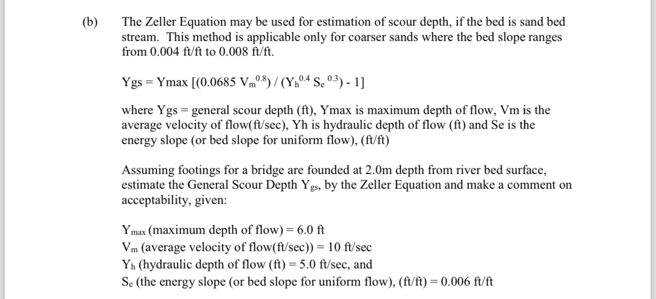 (b) ﻿The Zeller Equation may be used for estimation | Chegg.com