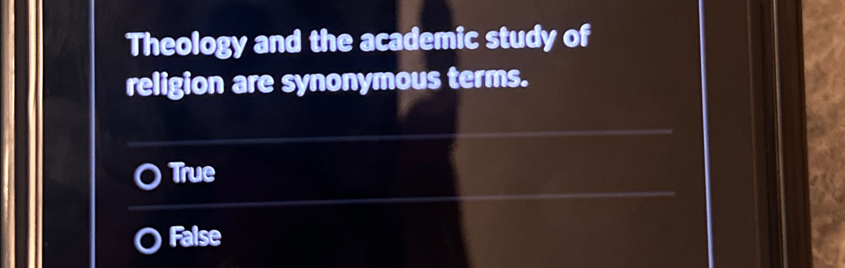 Solved Theology and the academic study of religion are | Chegg.com