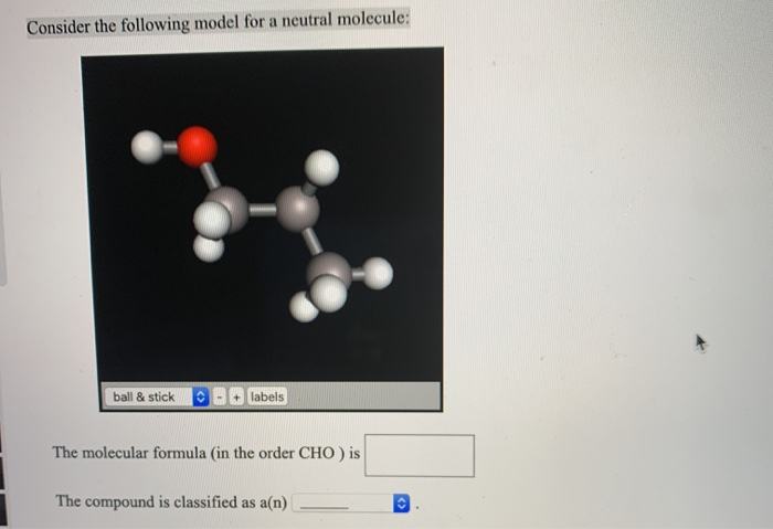 Solved Consider the following model for a neutral molecule: | Chegg.com