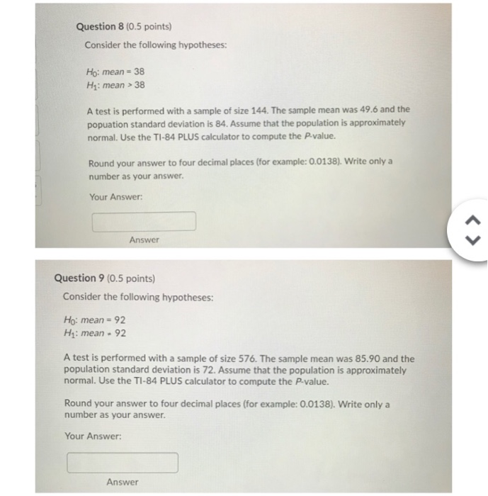 Solved Question 8 (0.5 points) Consider the following | Chegg.com