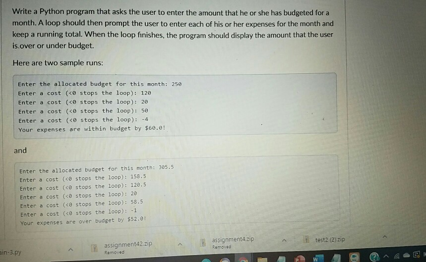 Solved Write A Python Program That Asks The User To Enter Chegg