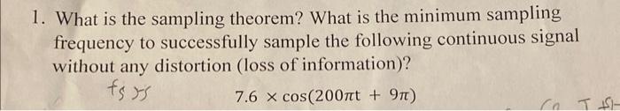 Solved 1. For two sequences x(n) and h(n) (a) Determine the | Chegg.com