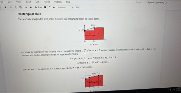 Solved Numerical Integration Write a program to caicutate | Chegg.com