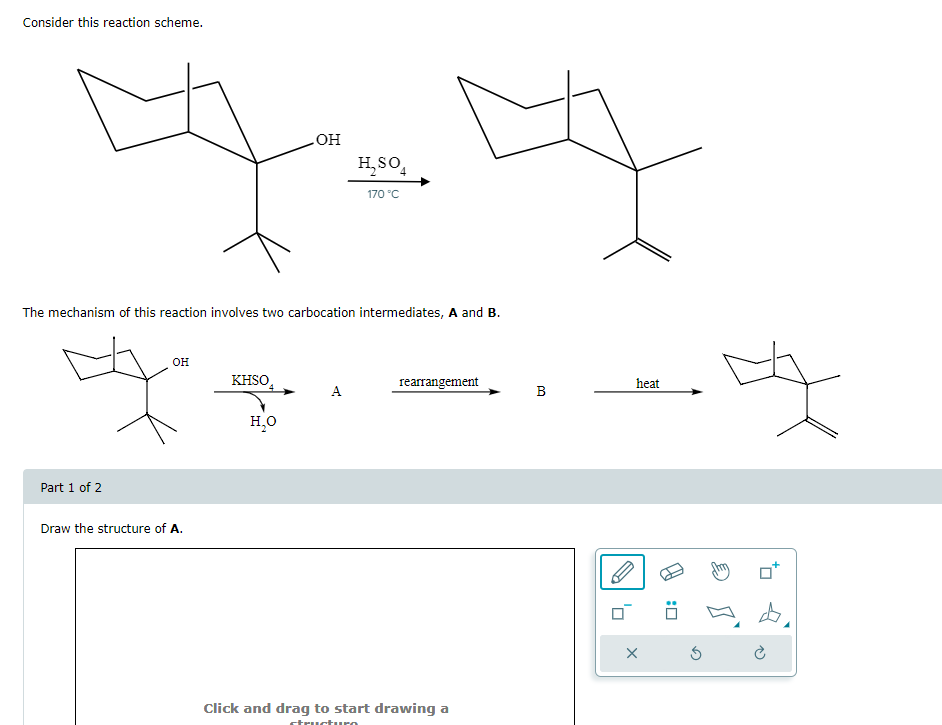 Solved Consider this reaction scheme. Draw the structure of | Chegg.com