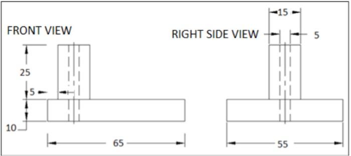 draw the missing view and the isometric projection of | Chegg.com